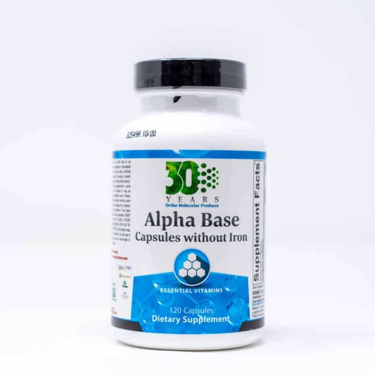 Ortho Molecular Alpha Base Capsules Without Iron - Gaspar's Best